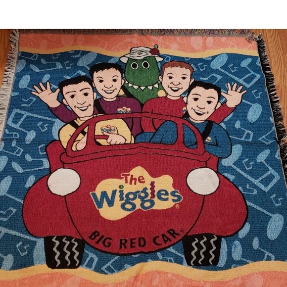 Vintage | Bedding | The Wiggles Big Red Car Vintage Kids Throw Blanket ...